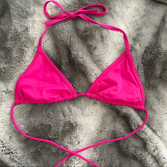 Victoria's Secret | Swim | Victorias Secret Swim Hot Pink Triangle ...